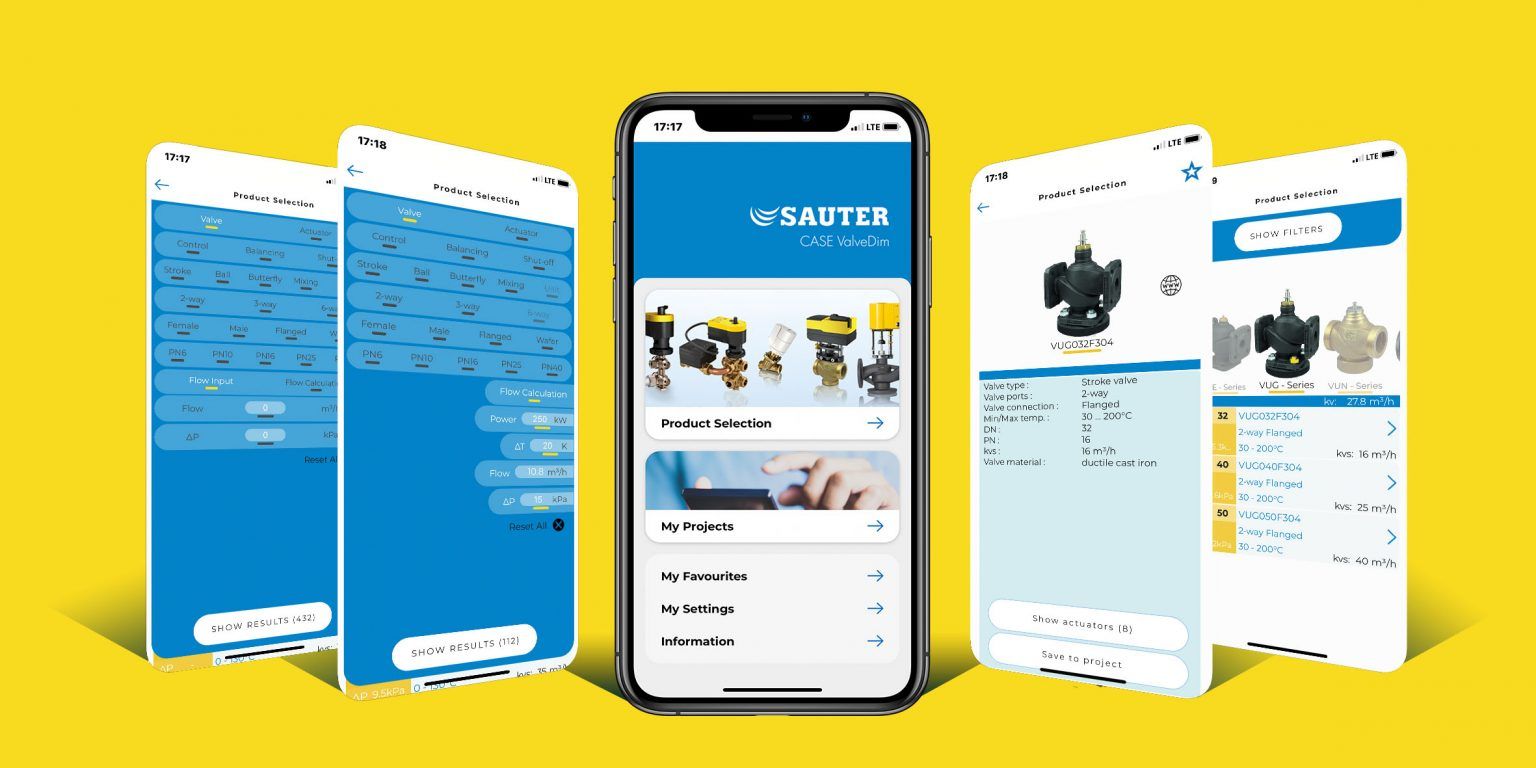 New CASE ValveDim app: The whole SAUTER valve and actuator range on ...